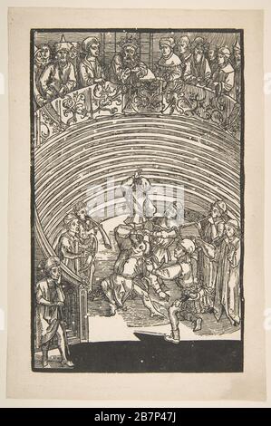 Illustration from the 19th-century reprint of Terence's play Andria ...