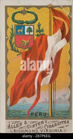 Peru, from Flags of All Nations, Series 1 (N9) for Allen & Ginter ...
