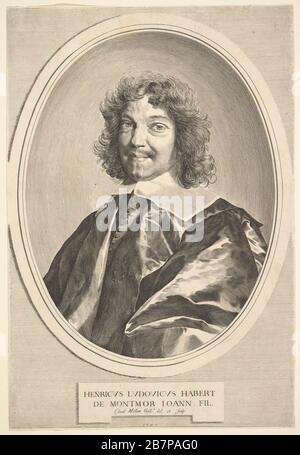 Portrait of Henri Louis Habert de Montmor, a French scholar. He is ...