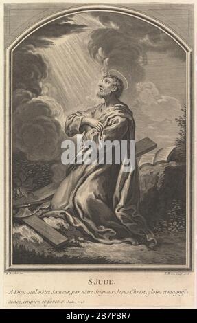 Saint Jude Thaddeus (1st century AD). One of the twelve apostles of ...