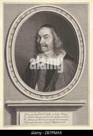 Portrait of Jean Loret, Robert Nanteuil, 1658 Portrait of the poet Jean ...