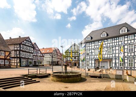 Historical city of Korbach, Hessen, Germany Stock Photo - Alamy