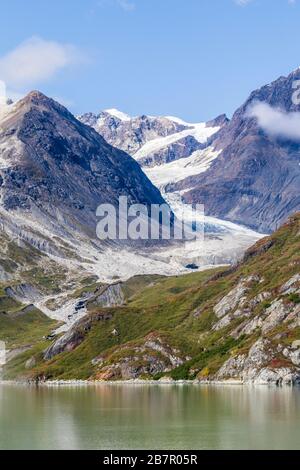 Topeka Glacier (alpine glacier) in Glacier Bay National Park in Alaska ...