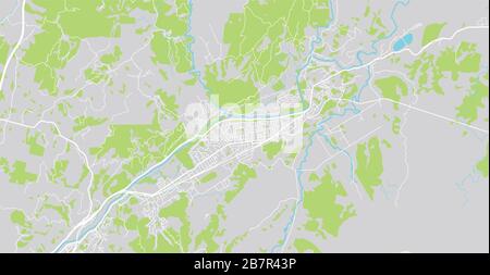 Urban vector city map of Upper Hutt, New Zealand Stock Vector Image ...