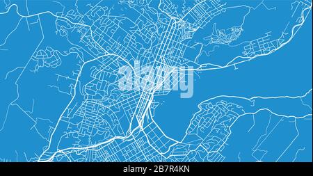 Urban vector city map of Dunedin, New Zealand Stock Vector Image & Art ...