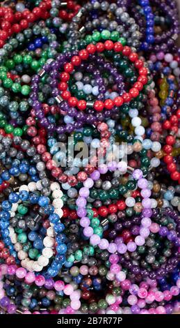 Different colorful beads close-up Stock Photo - Alamy