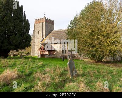 Historic village parish church at Washbrook, Suffolk, England, UK Stock ...