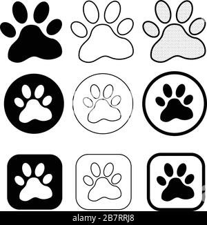 Paw print icon simple design Stock Vector Image & Art - Alamy