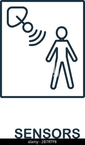 Light Sensor icon from sensors icons collection. Creative two colors design symbol light sensor ...