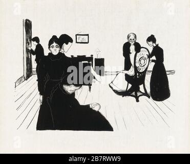 Edvard Munch: Death in the Sickroom (1893 Stock Photo - Alamy