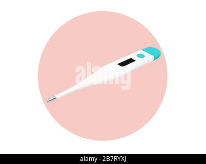 Thermometer icon isolated on 3d yellow round button abstract ...