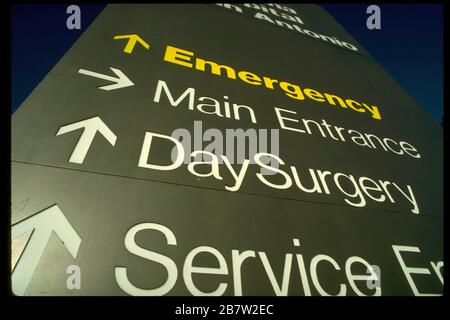 Hospital directional sign for 'Day Surgery Unit' Stock Photo - Alamy