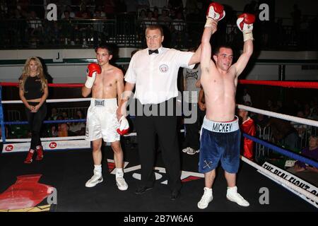 Mickey Coveney (blue shorts) defeats Alex Dilmaghani (white shorts) in ...