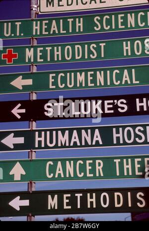 San Antonio Texas USA: Signs outside Humana Hospital at medical center ...
