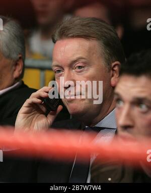Boxing promoter Frank Warren during a press conference at the Tottenham ...
