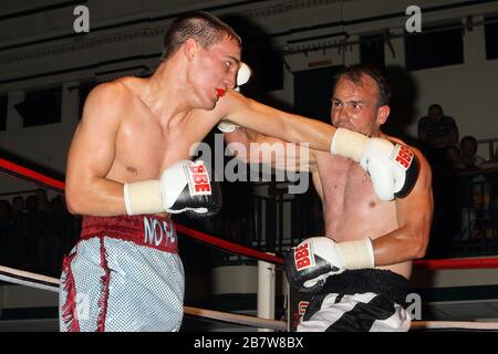 Jamie Arlain (blue shorts) defeats Danny Dontchev in a Light ...