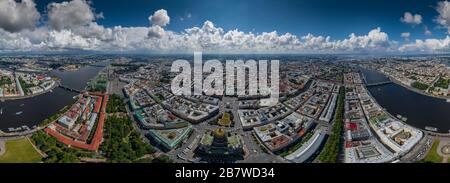 SAINT PETERSBURG Russia: 360 degrees panorama. beautiful Top view of ...