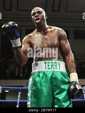 Terry Dunstan (green shorts) defeats Krisztian Jaksi in a Cruiserweight ...