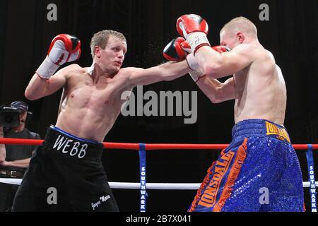 Sam Webb (black shorts) defeats Martin Concepcion in LightMiddleweight ...