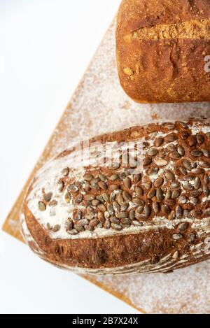 Freshly baked Home made Pumpkin Spice Donuts a table Stock Photo - Alamy