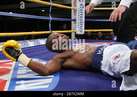 Danny Davis (black shorts) defeats Mark McKray in a Light-Welterweight ...