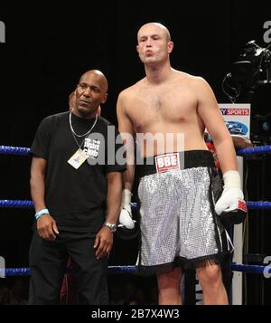 Belshaw with trainer Brian Lawrence Scott Belshaw (Lisburn, silver ...