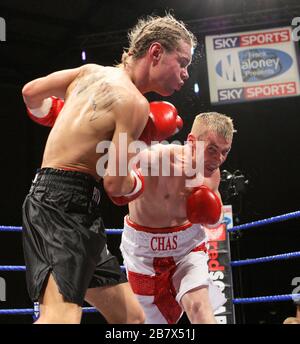 Chas Symonds (red/white shorts, Croydon) defeats Alex Spitko (Mansfield ...