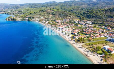 Amazing Sunset view of coastline of village of Chernomorets, Burgas ...