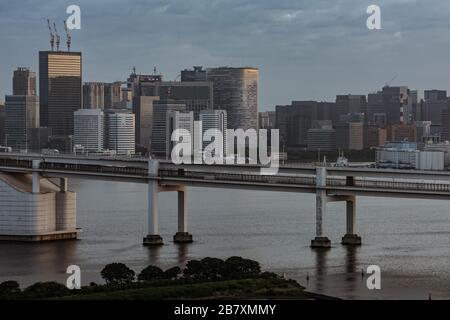 tokyo bay in aerial view Stock Photo - Alamy
