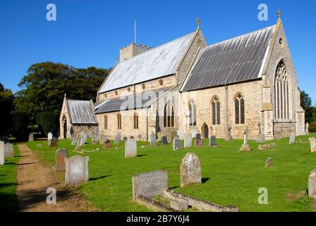Old Hunstanton parish church, Norfolk, England UK English medieval ...
