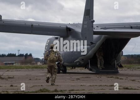 A Special Tactics operator with the 352nd Special Operations Wing ...