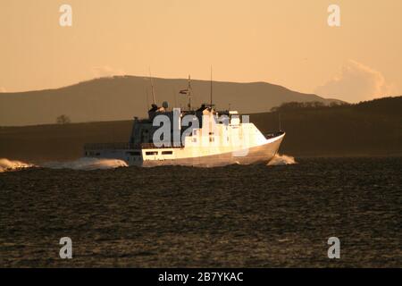 The Dutch Navy (Koninklijke Marine) patrol vessel, HNLMS Friesland ...