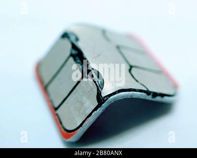 A picture of sim card with Selective focus Stock Photo - Alamy