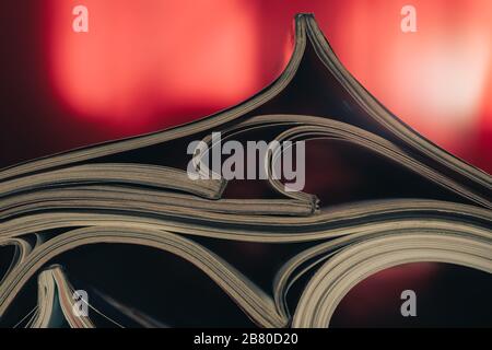 Close up journals pages pattern background for design Stock Photo - Alamy