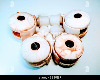 Plastic tire on white background Stock Photo - Alamy