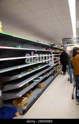 Empty Shelves, Depleted Stock at Asda, Clapham Junction, during ...