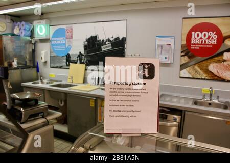 Sainsburys supermarket fish counter, England, UK Stock Photo - Alamy