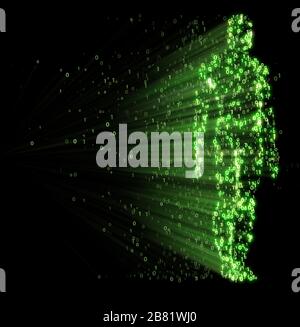 The binary man made of zeros and ones in computing concept Stock Photo - Alamy