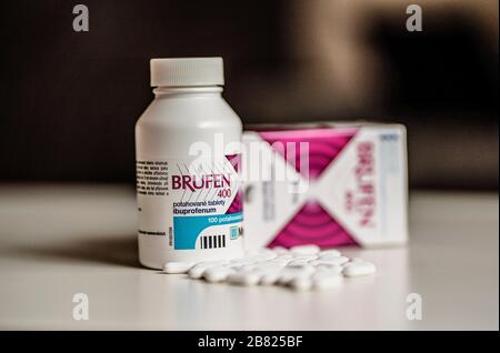Brufen, ibuprofen, anti-inflammatory drugs, medicine, pills, pain ...