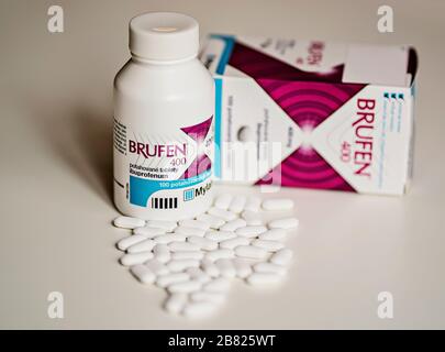 Brufen, ibuprofen, anti-inflammatory drugs, medicine, pills, pain ...