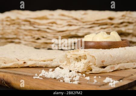 Traditional Turkish flatbread, Yufka Bread or philo dough bread -YUFKA ...