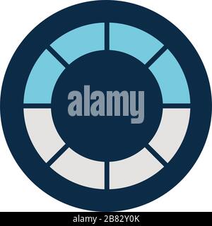 striped loading circle block style icon vector design Stock Vector ...