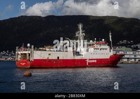 Research and seismic vessel Fugro Meridian at Festningskaien, in the ...
