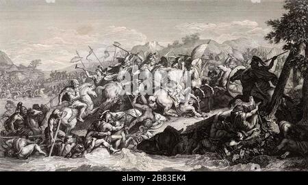 Alexander the Great at the Battle of Granicus, May 334 BC. In this ...