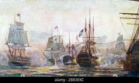 Battle of the Nile (Battle of Aboukir Bay) 1 August 1798: French ...