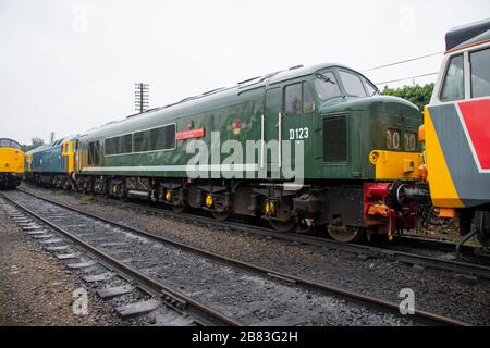 Class 45 diesel electric locomotive 45041 Royal Tank Regiment arrives ...