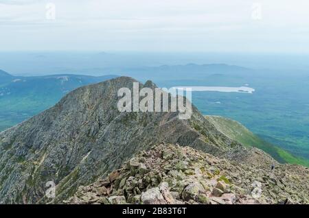 Amazing view of Knife Edge Trail of Mount Katahdin Northeast ...