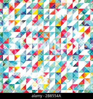 urban triangle seamless pattern with grunge effect Stock Vector Image ...