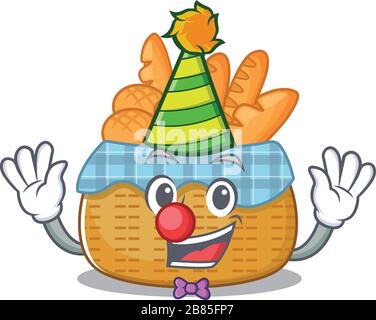Clown bread basket mascot cartoon Stock Vector Image & Art - Alamy