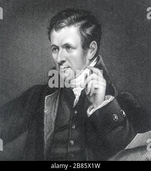 Humphry Davy 1778-1829) English chemist. From obverse of Royal Society ...
